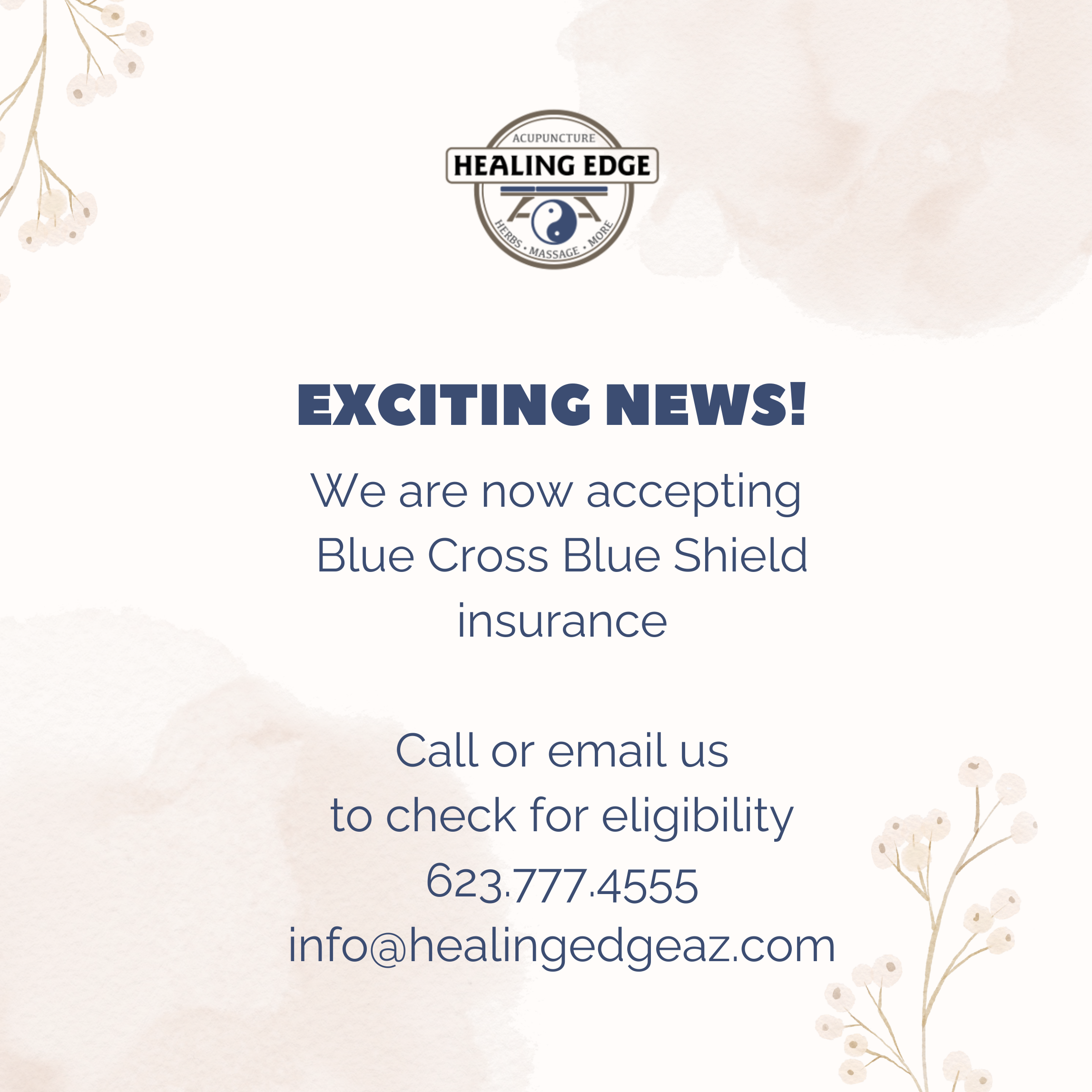 Healing Edge Now Accepting Blue Cross Blue Shield Insurance! - Healing Edge